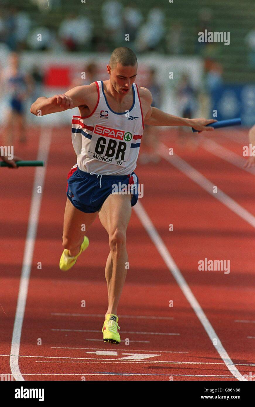 SPAR Europa Cup Athletics. Ian Mackie, Britain Stock Photo - Alamy