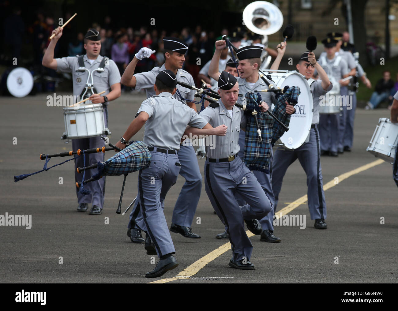 The citadel regimental band and pipes hi-res stock photography and ...