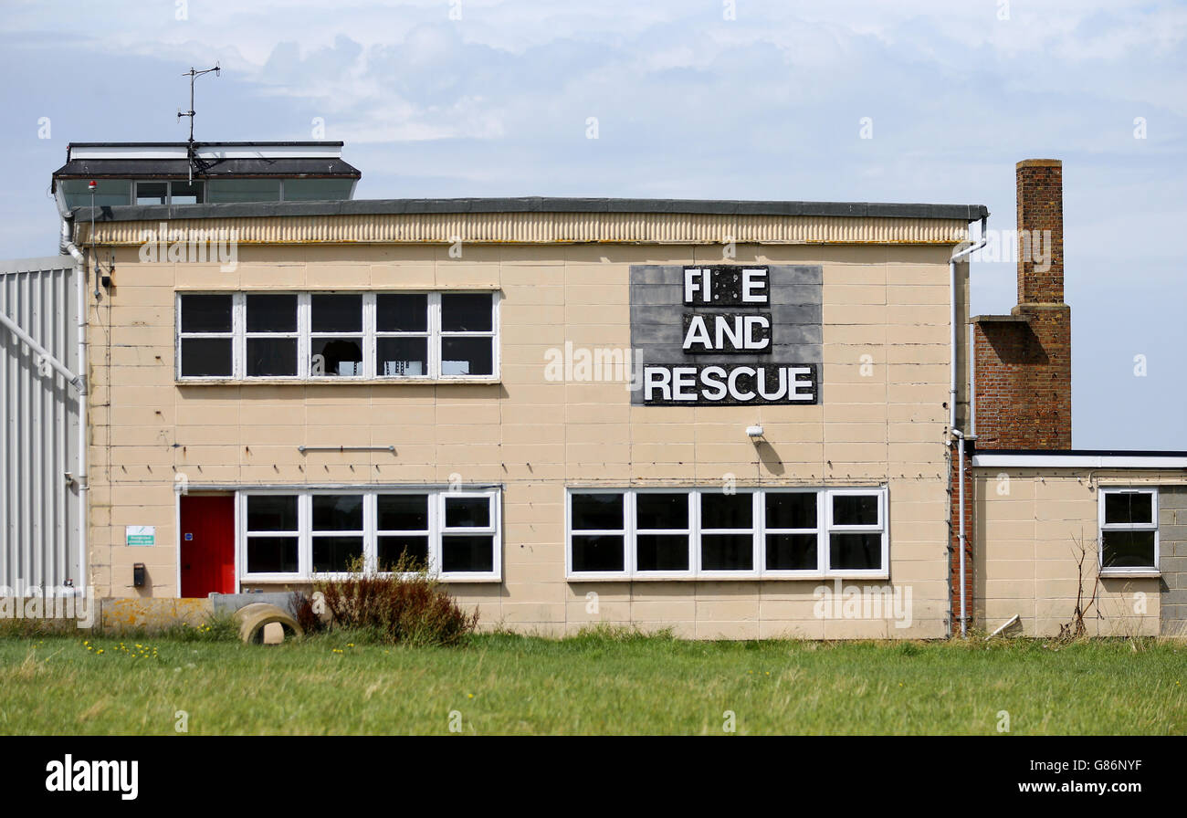 A general view of the Fire and Rescue centre at the disused Manston ...