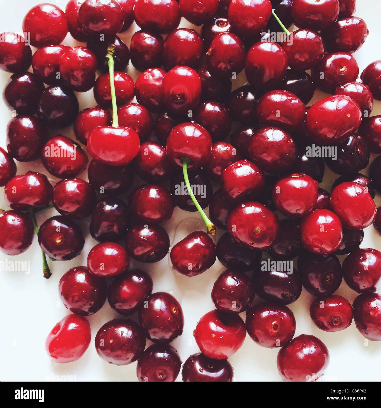 Close-up of cherries Stock Photo - Alamy