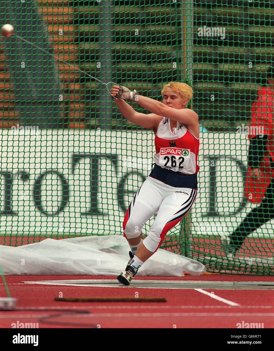 Spar Europa Cup Athletics. Simone Mathis, Germany, Women's hammer Stock ...
