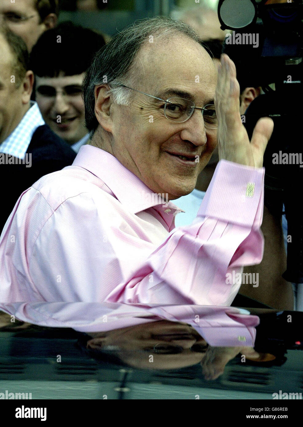 The leader of the Conservative party Michael Howard leaving after ...