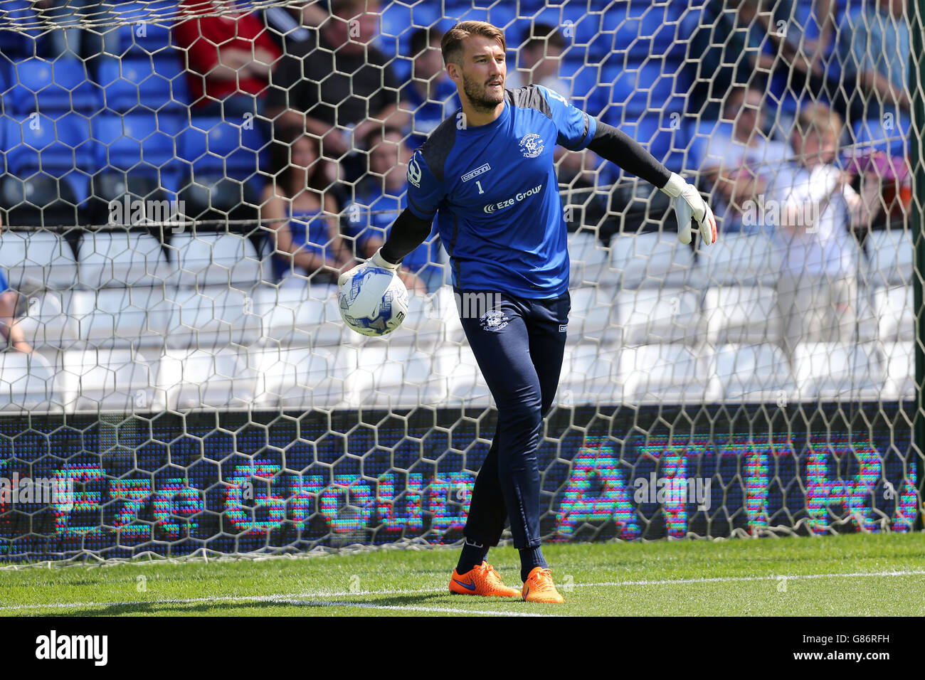 Birmingham city goalkeeper adam legzdins during the warm up hi-res ...