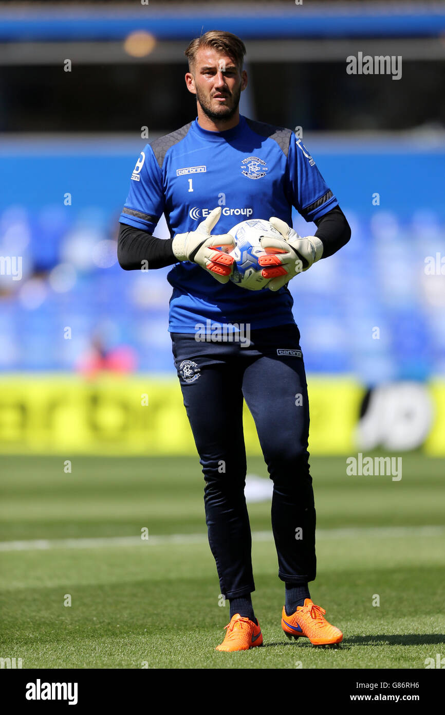 Birmingham City's goalkeeper Adam Legzdins during the warm up Stock ...