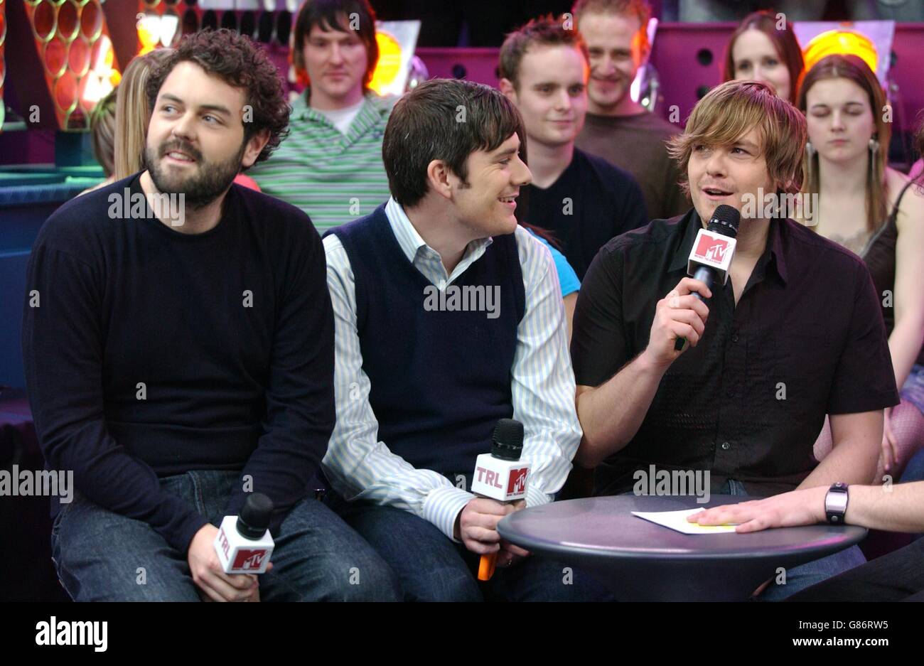 MTV's TRL - Total Request Live - Leicester Square Studios Stock Photo ...