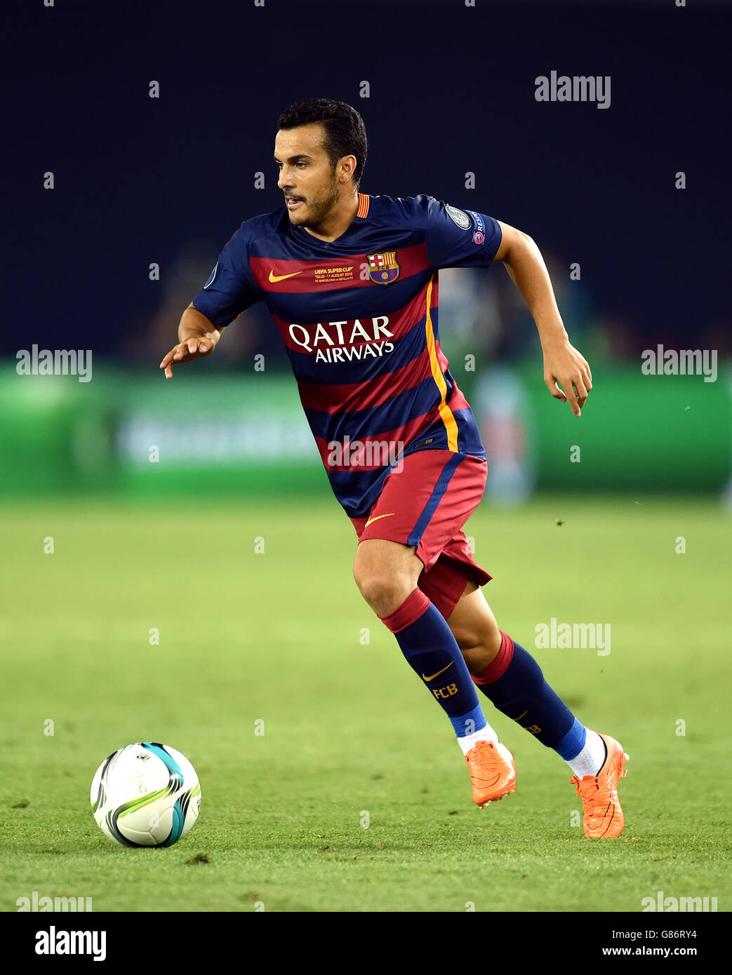 Soccer - UEFA Super Cup - Barcelona v Sevilla - Boris Paichadze Dinamo ...