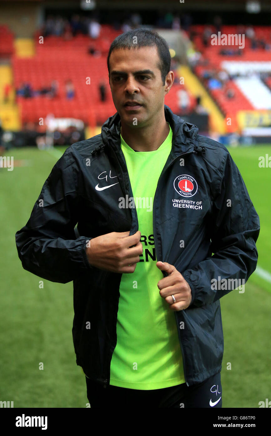 Charlton Athletic's manager Guy Luzon before the match Stock Photo - Alamy