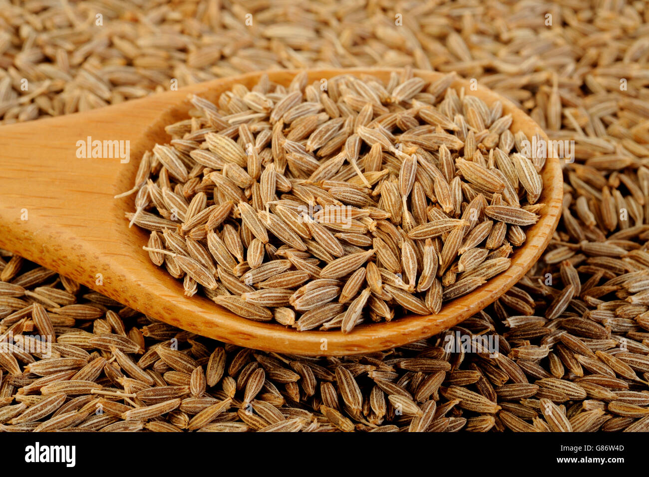 Wooden spoon cumin seeds hi-res stock photography and images - Alamy