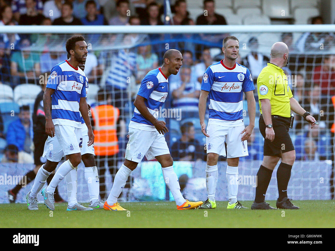 Queens Park Rangers' James Perch (left), Karl Henry (centre) and Clint ...