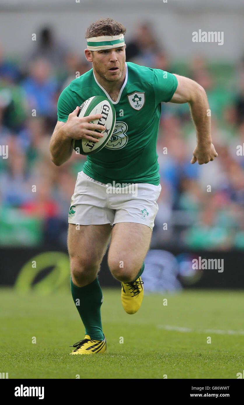 Arcy during the World Cup Warm Up match at the Aviva Stadium, Dublin ...