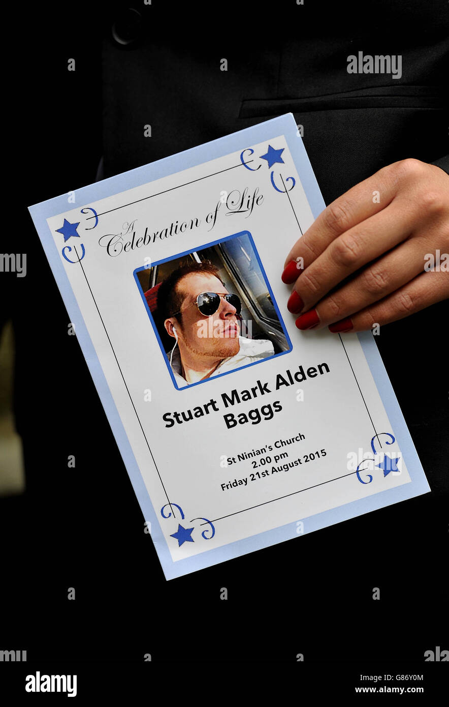 The order of service of former Apprentice star Stuart Baggs, who died ...