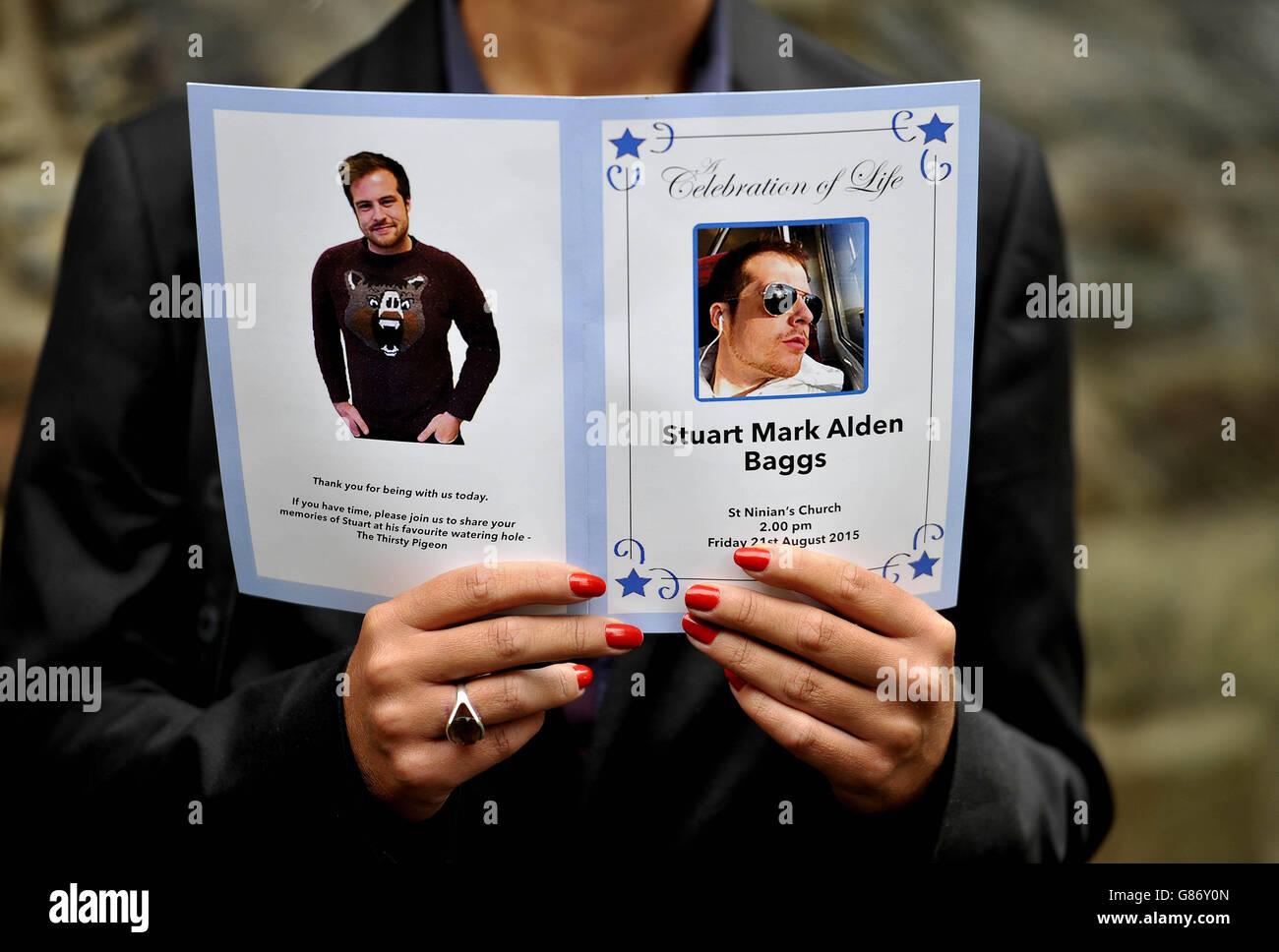 Stuart Baggs funeral Stock Photo - Alamy