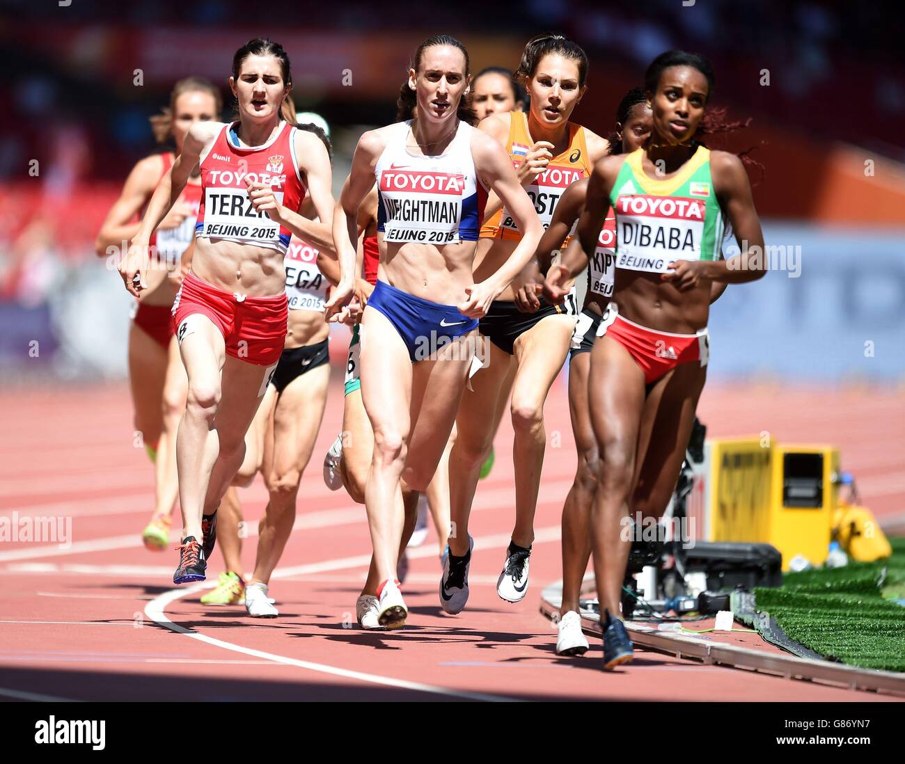 Great Britain's Laura Weightman competes in the Women's 1500m Round One ...
