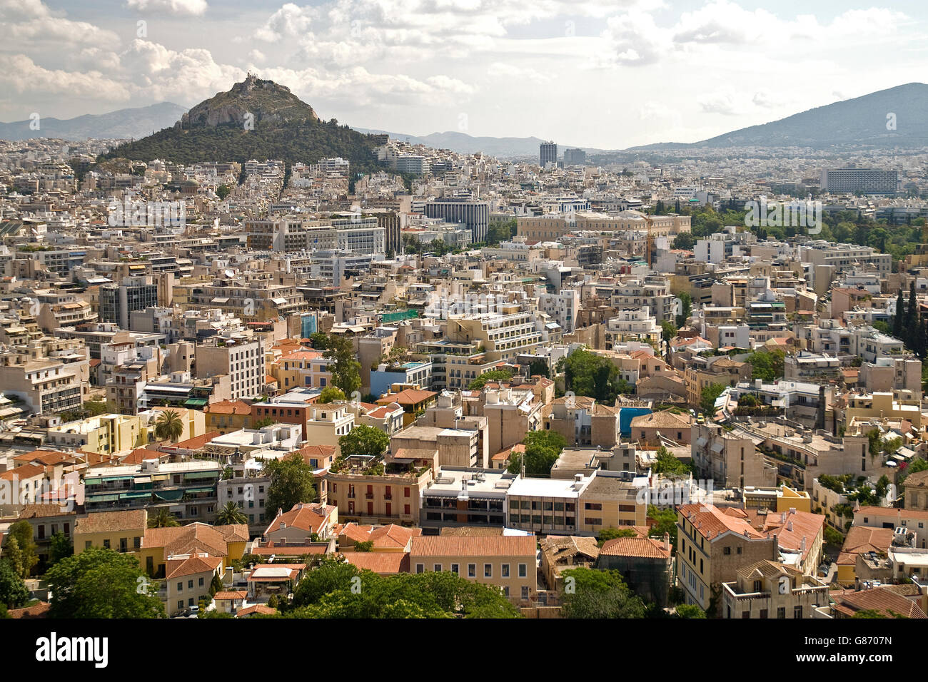 Aerial view of Athens, Greece Stock Photo - Alamy
