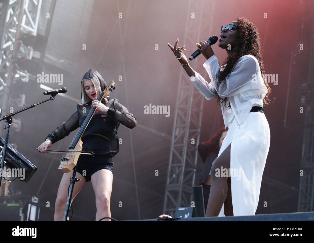 Clean bandit performing v festival hi-res stock photography and images ...