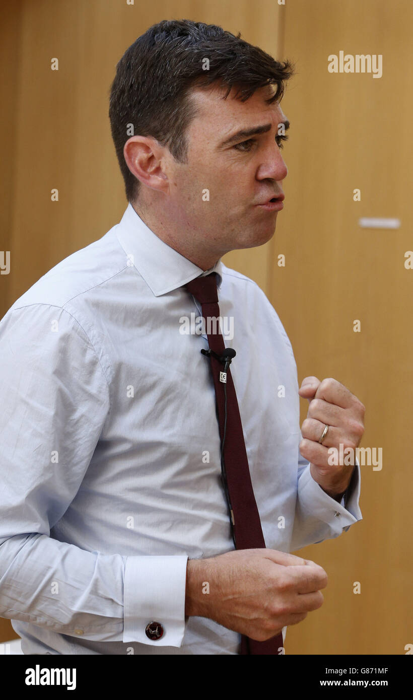 Labour leadership hopeful Andy Burnham during a Labour members event in ...