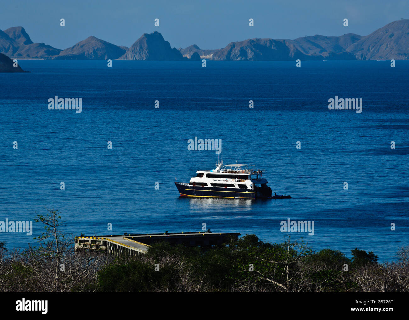 Ferry sailing, Komodo National Park, East Nusa Tenggara, indonesia ...