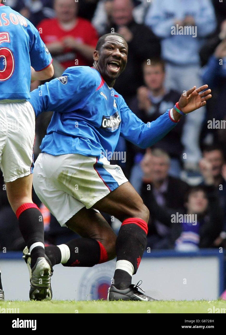 Rangers marvin andrews celebrates his goal hi-res stock photography and ...