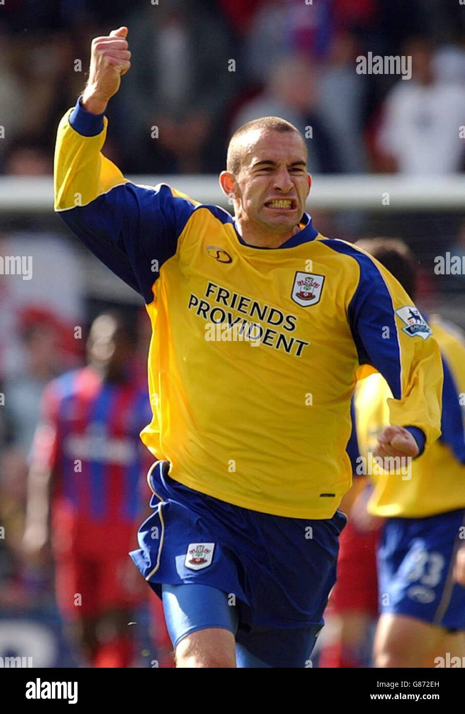 Southampton's Danny Higginbotham celebrates his goal Stock Photo - Alamy