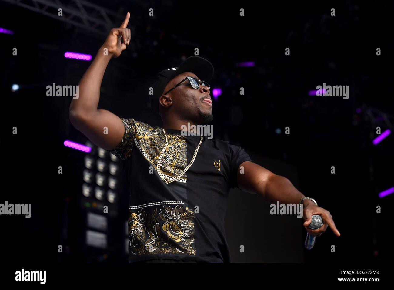 Fuse ODG performing on stage during Fusion Festival 2015 at Cofton Park ...