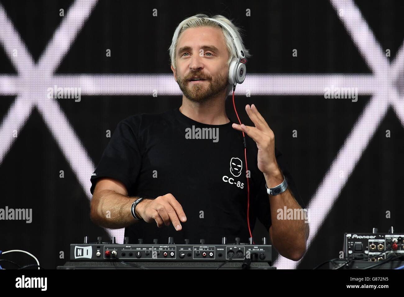 Dj fresh performing on stage fusion festival cofton park hi-res stock ...