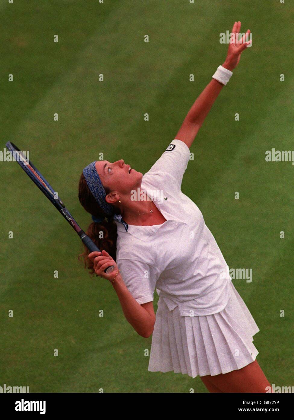 Wimbledon Tennis Championships. Sandrine Testud Stock Photo - Alamy