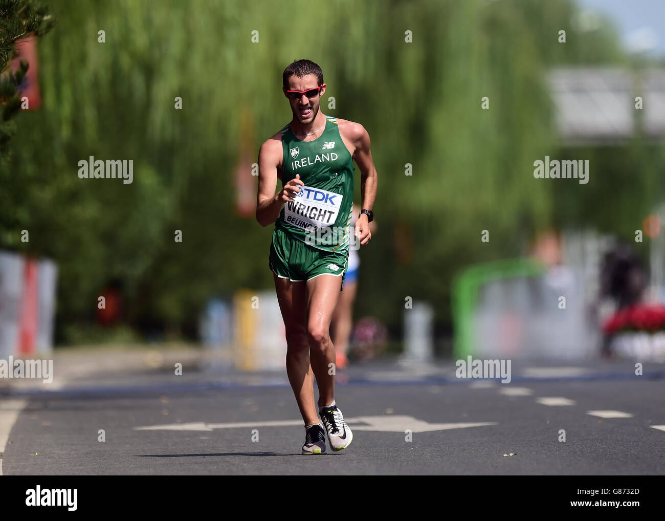 Ireland's Alex Wright in the Men's 50km Walk during day eight of the ...