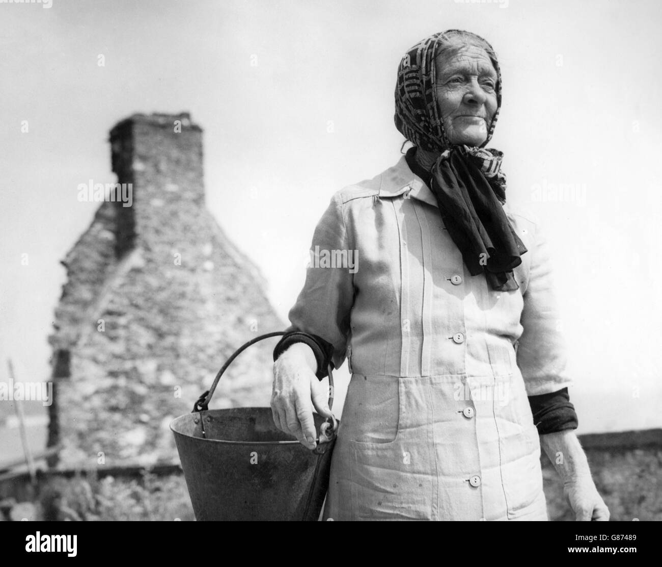 South Hallsands's Last Resident - Elizabeth Prettyjohn - Devon Stock ...