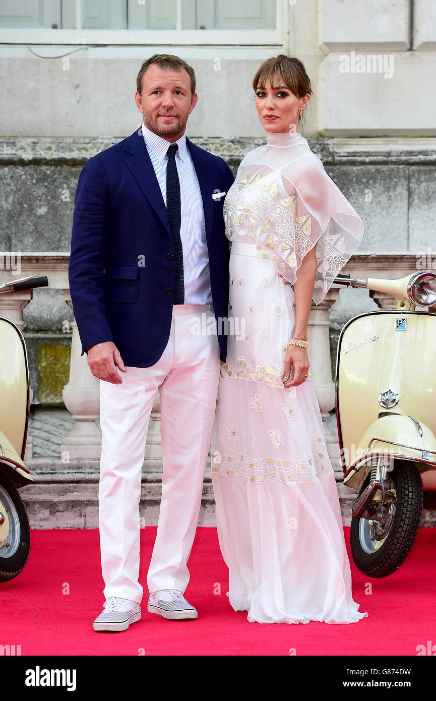 Guy Ritchie and Wife Jacqui Ainsley attending the UK premiere of The ...