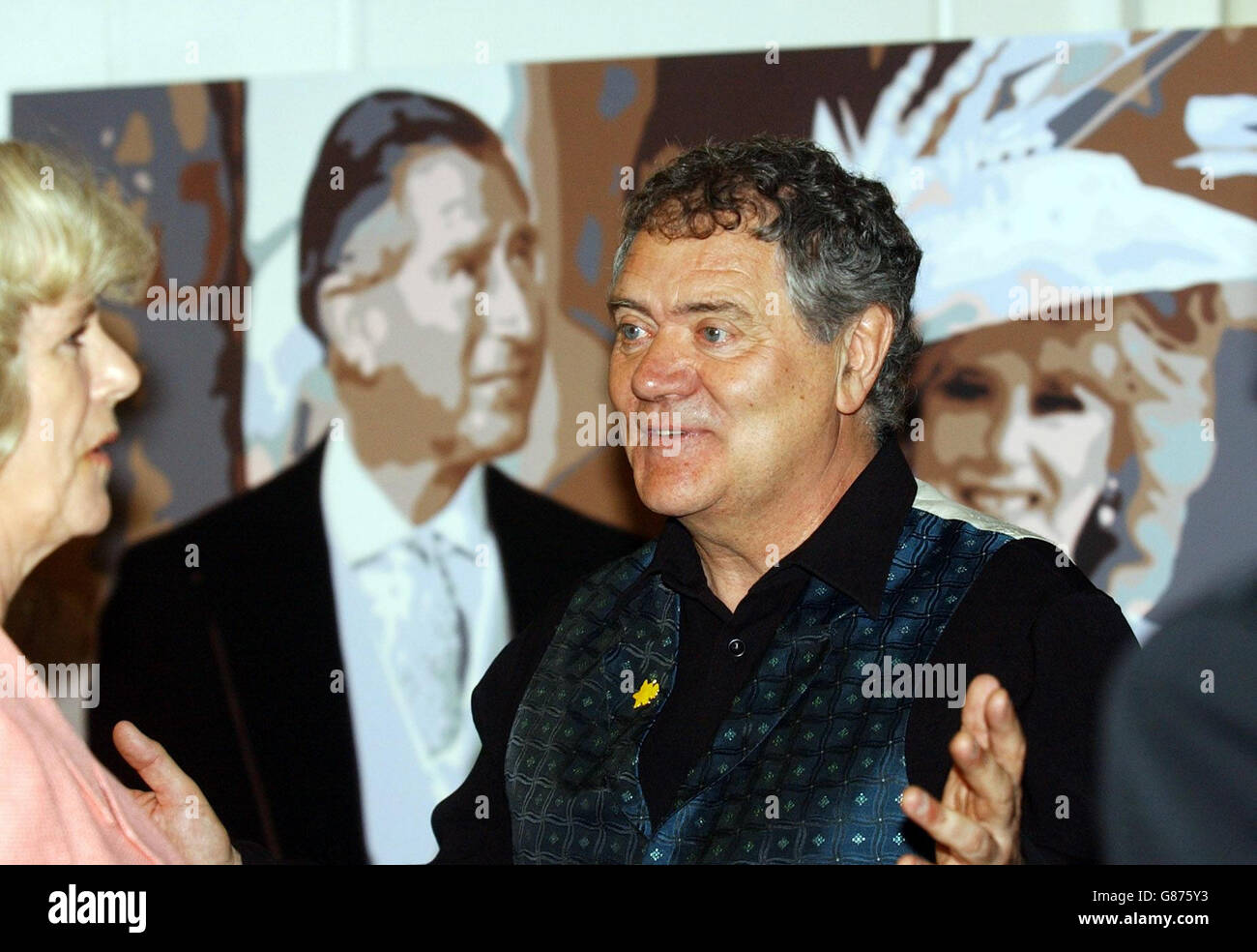 Duchess of cornwall speaking with welsh entertainer max boyce hi-res ...