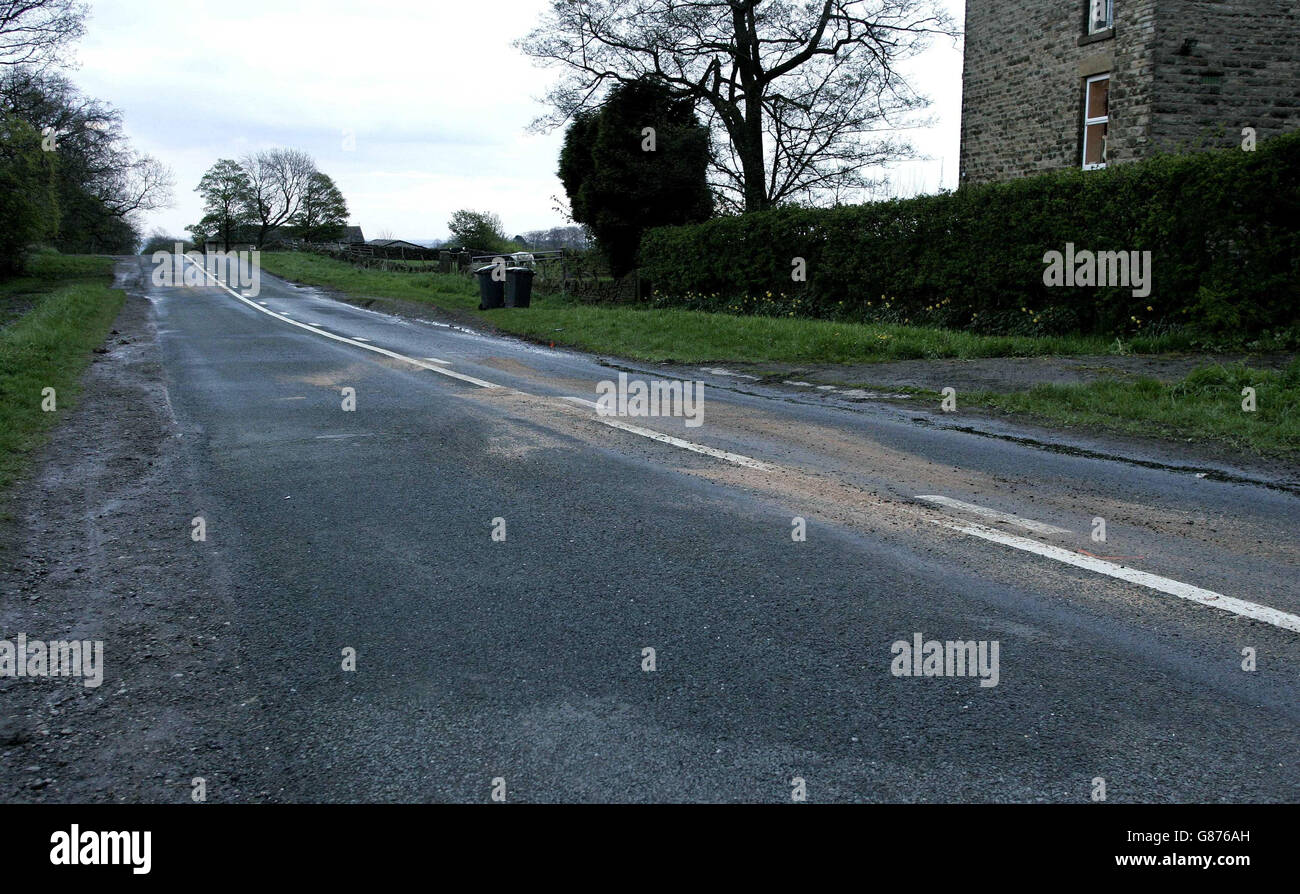 The scene on Ringinglow Road in Sheffield, after former boxing world ...