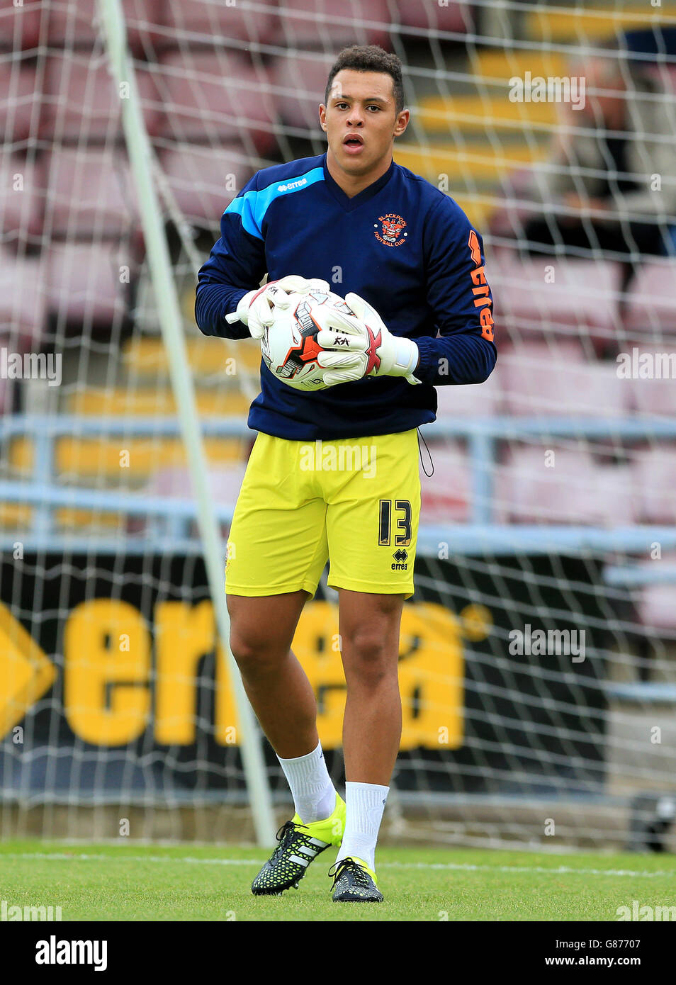 Blackpool goalkeeper myles boney hi-res stock photography and images ...