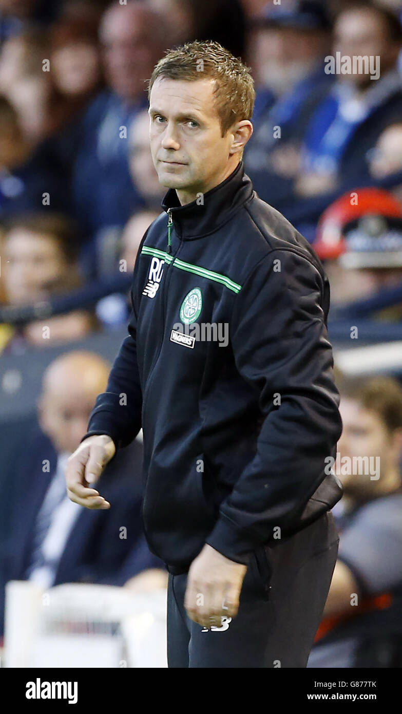 Celtic Manager Ronny Deila during the Ladbrokes Scottish Premiership ...