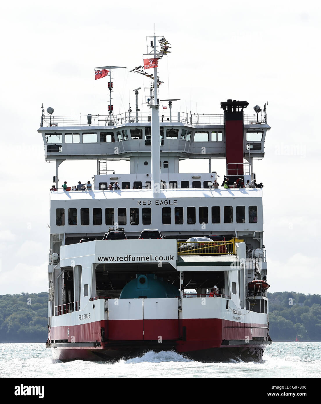 Red funnel red eagle transport water ferry ferries ampics hi-res stock ...