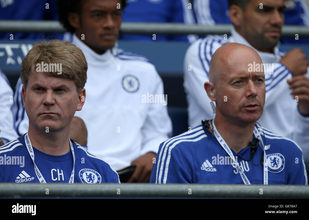 Chelsea doctor Chris Hughes and physiotherapist Steven Hughes (rightt ...