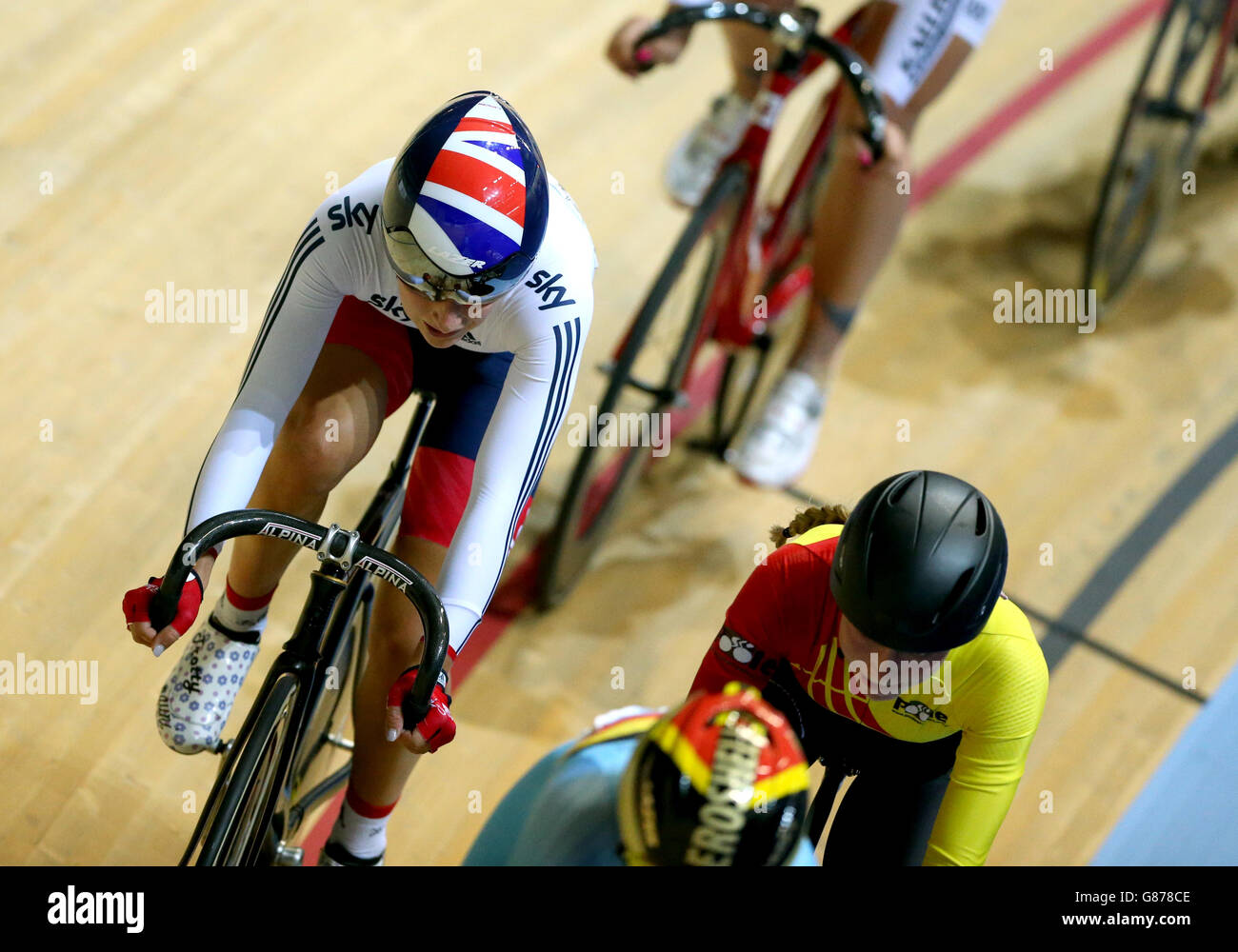 Great Britain's Laura Trott before winning the Womens Omnium Points ...