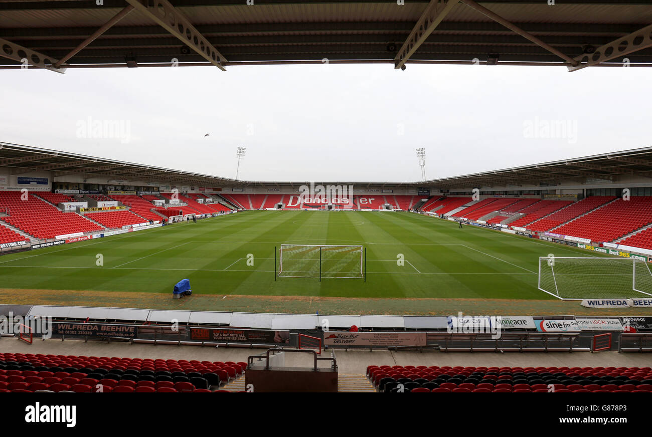 Soccer general view of keepmoat stadium hi-res stock photography and ...