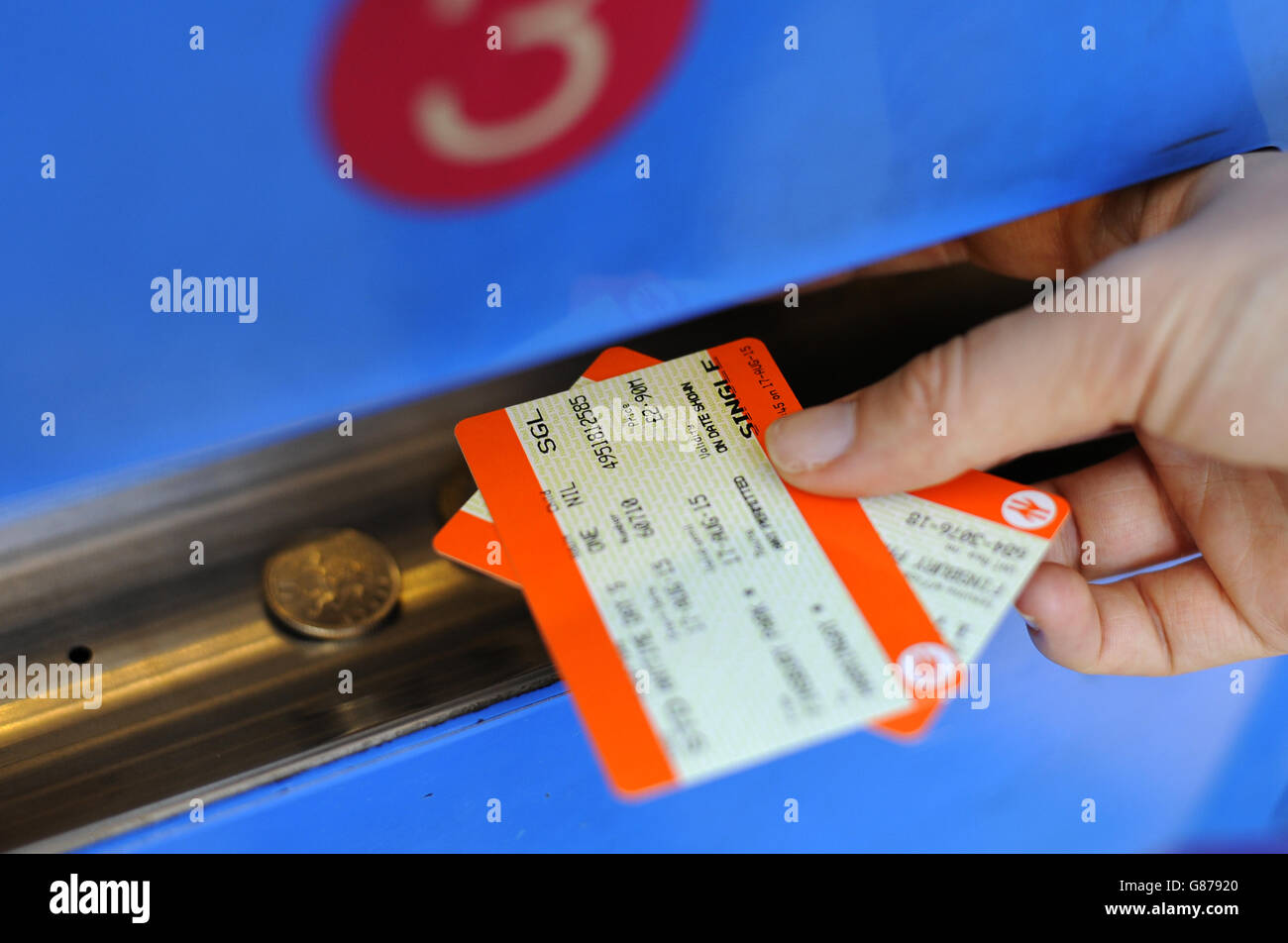 Rail ticket prices Stock Photo - Alamy