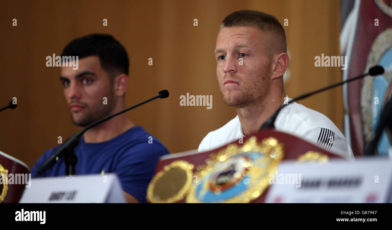 Terry flanagan during the press conference at the hilton hotel hi-res ...