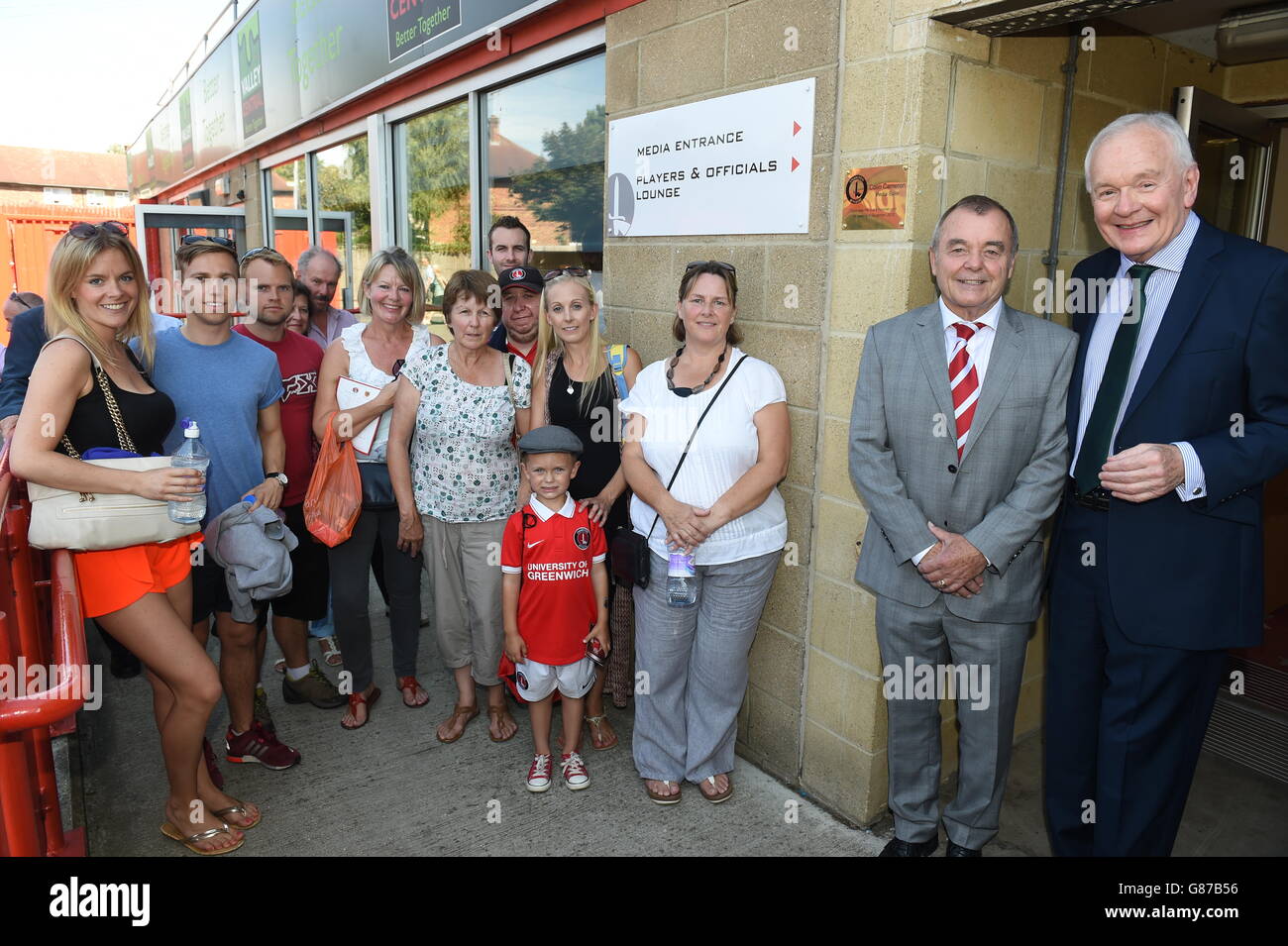 Former Charlton Athletic historian, Colin Cameron's family members with ...