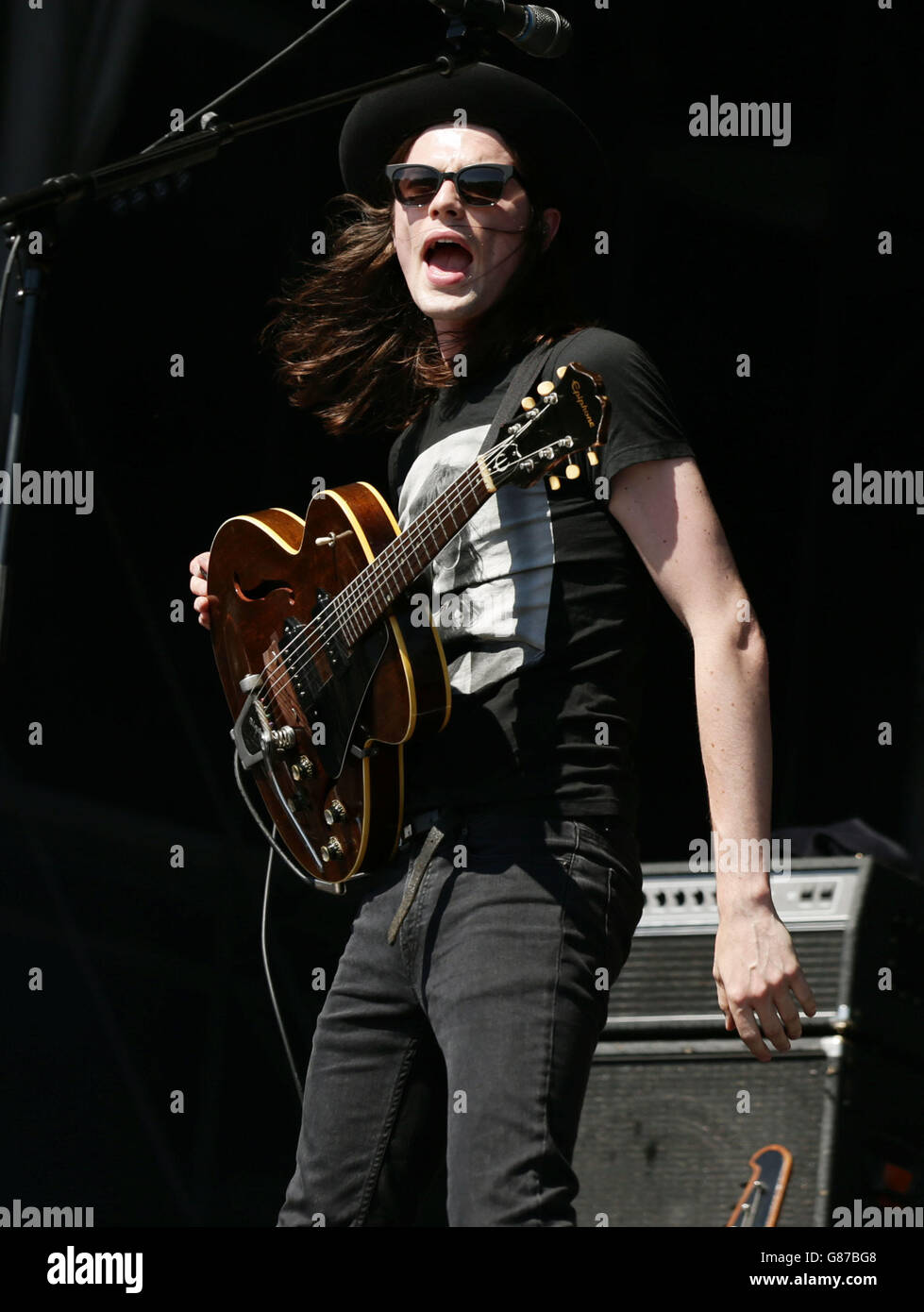 James bay performing on virgin media stage day one festival hi-res ...