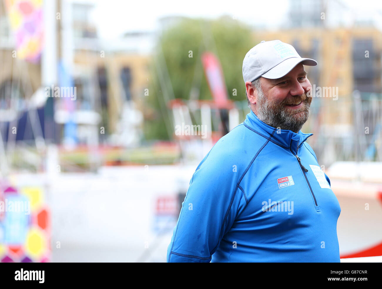 Skipper Jim Prendergast during day three of the Clipper Round the World ...