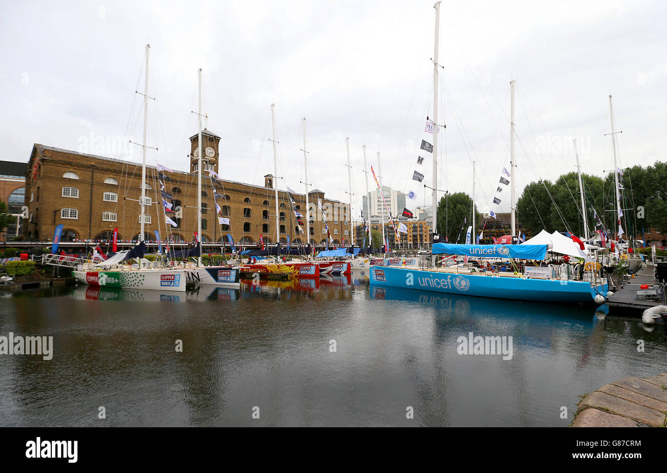 Clipper round world yacht race launch hi-res stock photography and ...