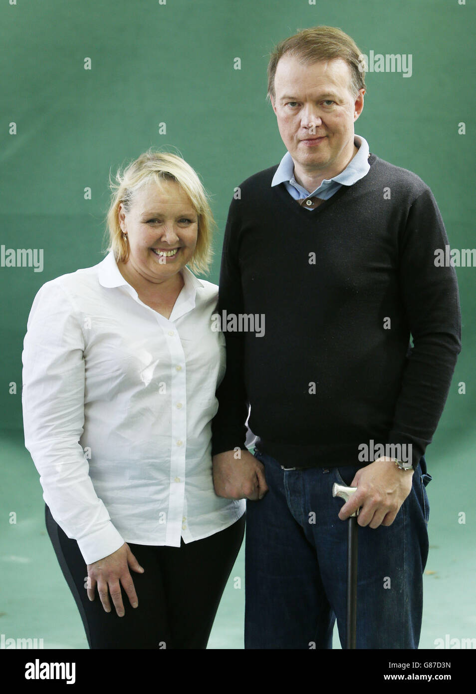 Edwyn Collins and Grace Maxwell attend the Edinburgh International Book ...