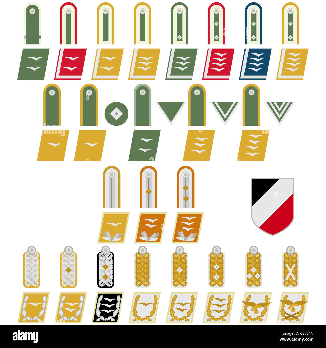 Insignia in the Armed Forces of Nazi Germany. The illustration on a ...