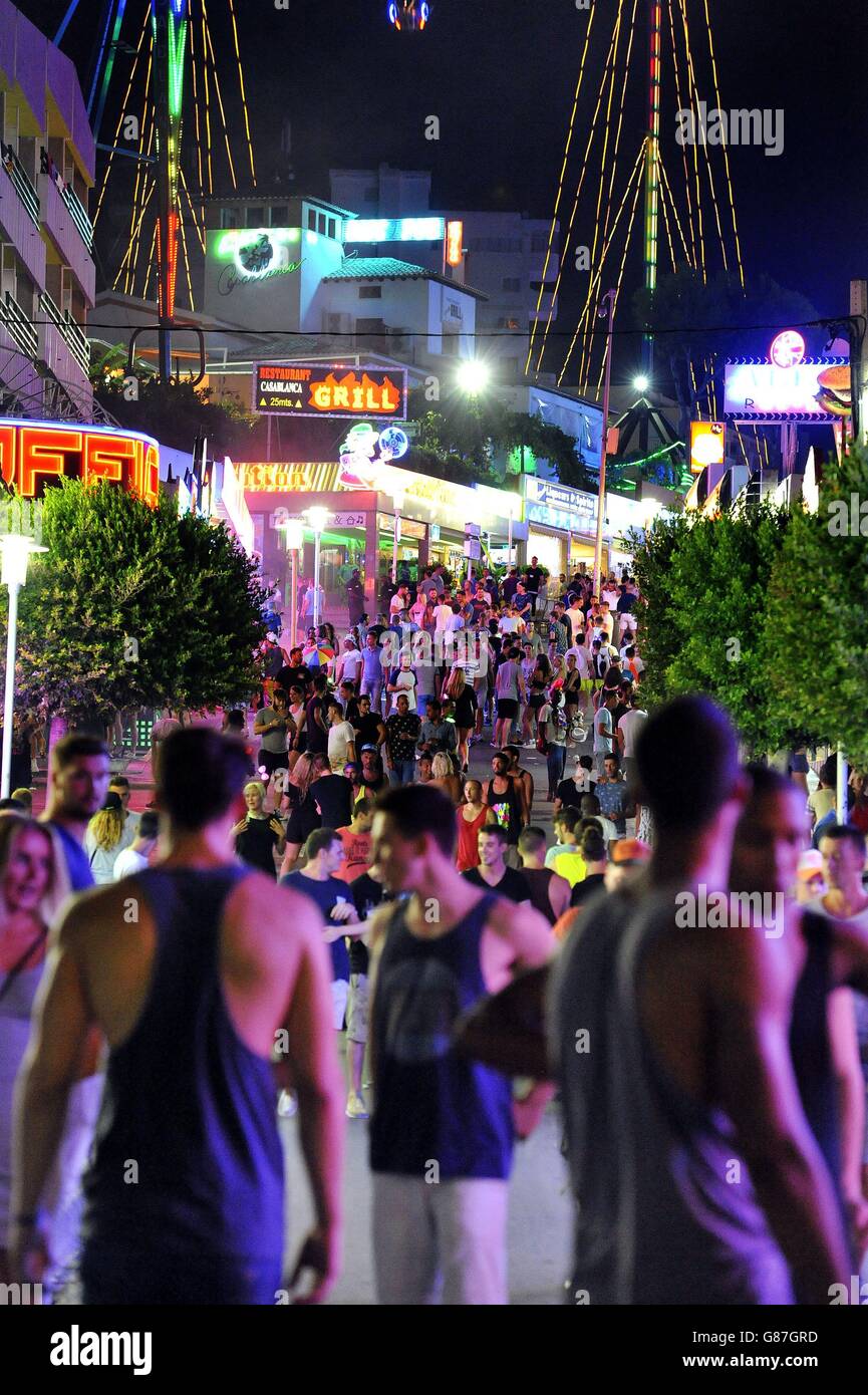 Magaluf strip hi-res stock photography and images - Alamy