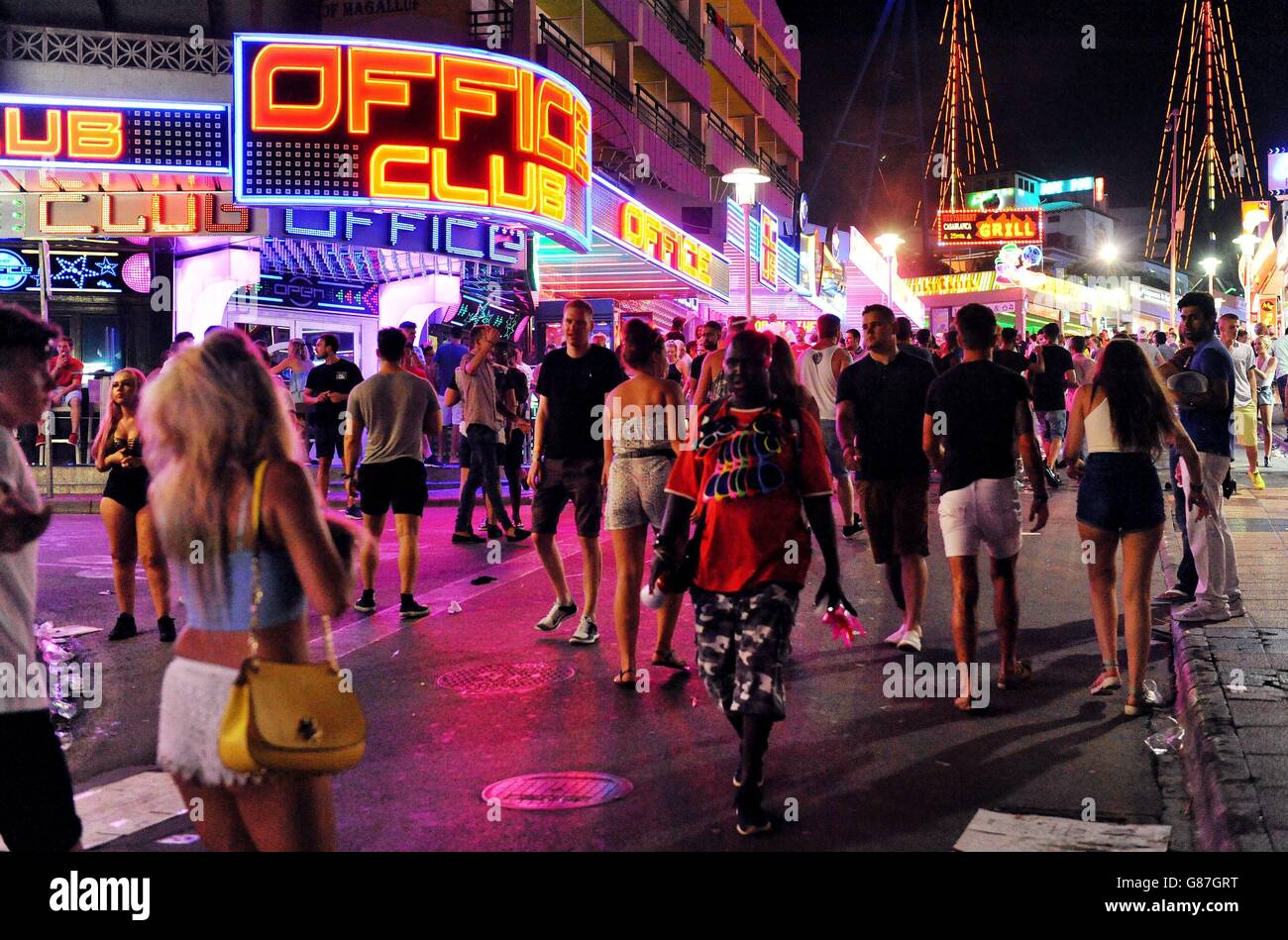 Magaluf nightlife hi-res stock photography and images - Alamy