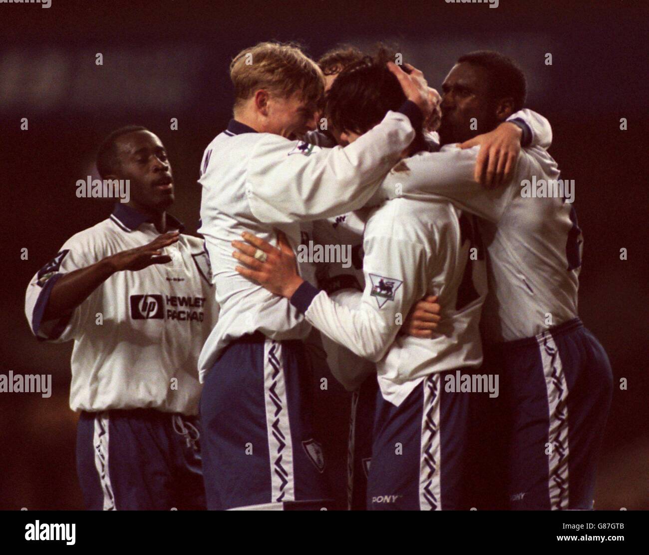 Tottenham v Manchester United. Spurs celebrate goal by Rory Allen Stock ...