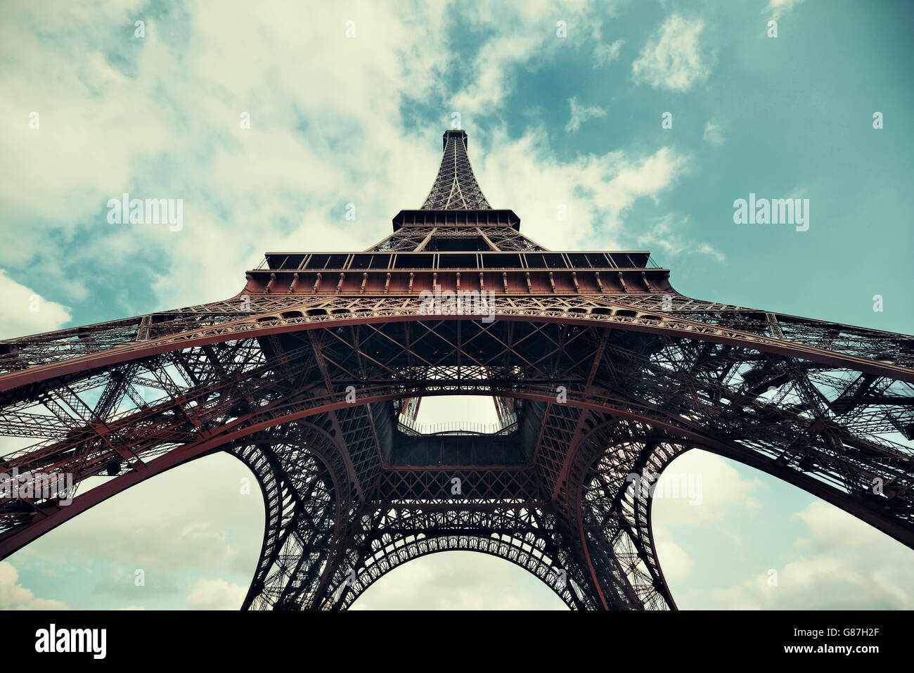 Eiffel Tower as the famous landmark in Paris, France Stock Photo - Alamy