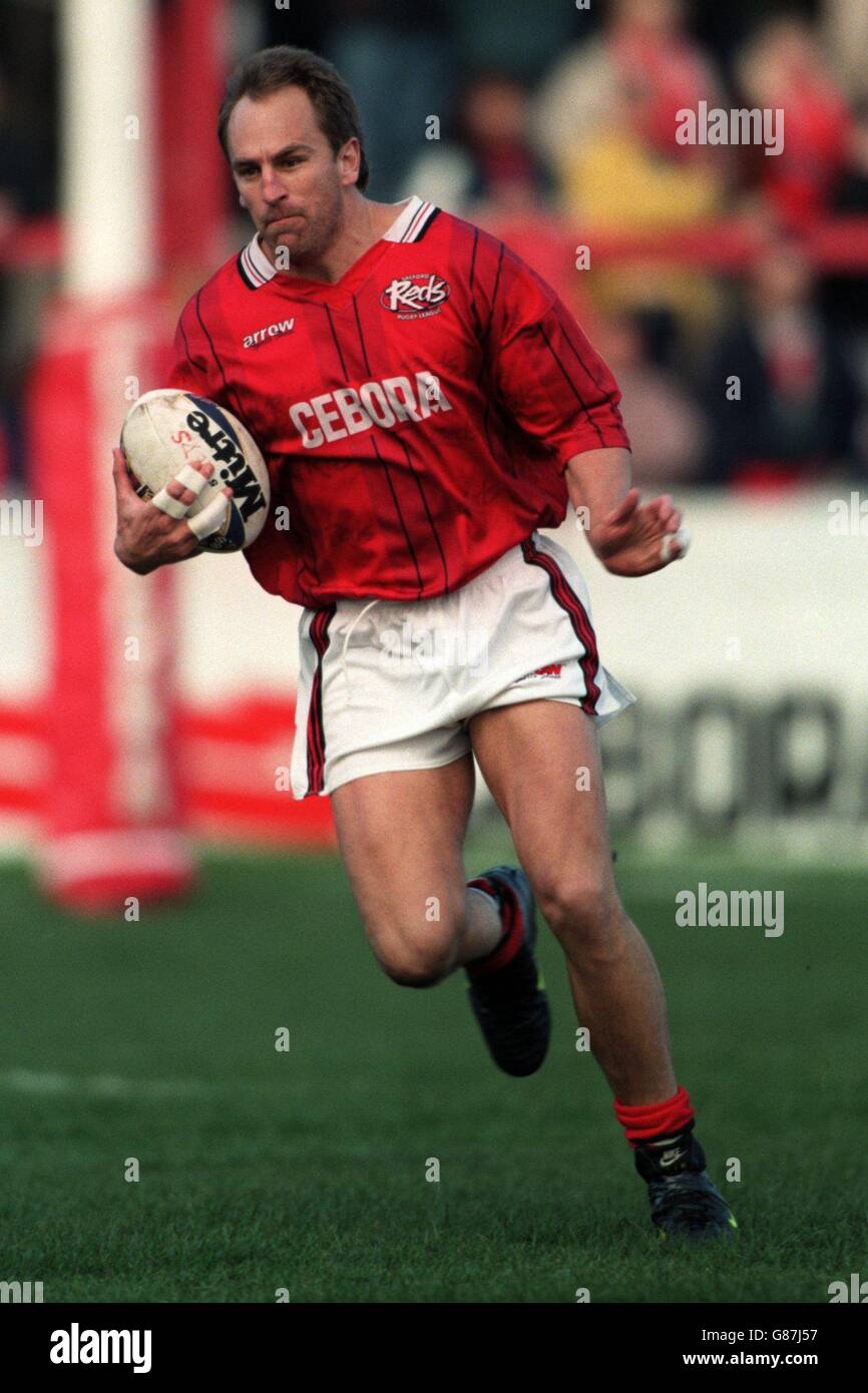 Rugby League - Salford v Oldham. John Cartwright, Salford Stock Photo ...